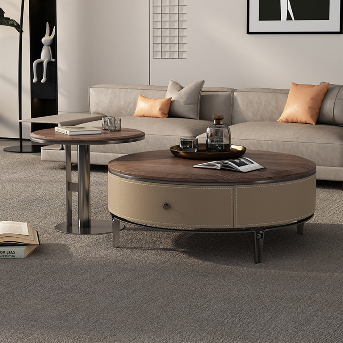 Ebern Designs Ensemble de tables basses rondes modernes et simples ...