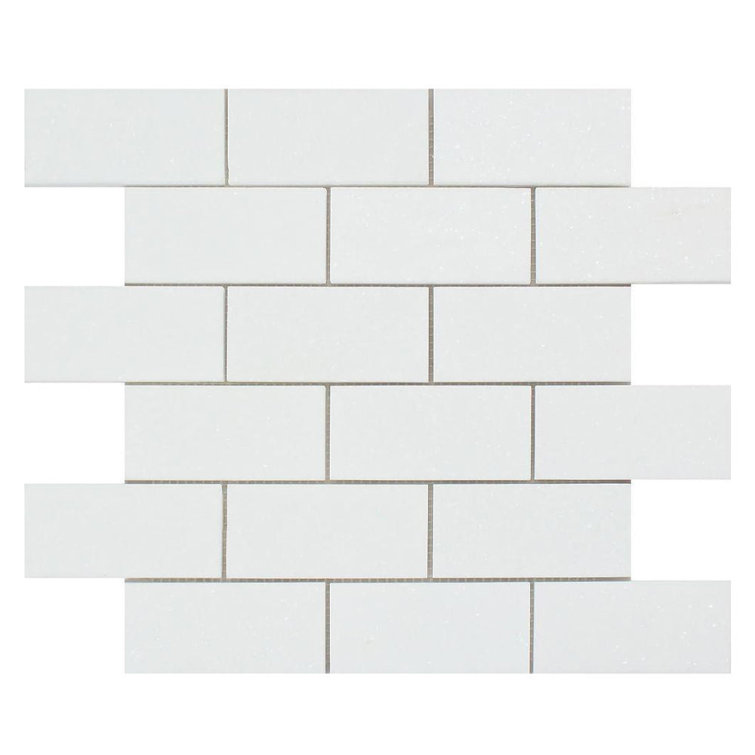 Stone & Tile Shoppe, Inc. Marble Brick Joint Mosaic Wall & Floor Tile ...