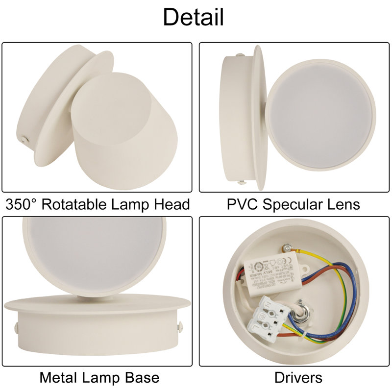 Wrought Studio™ Charlote Directional Led Armed Sconce Plug-in ...