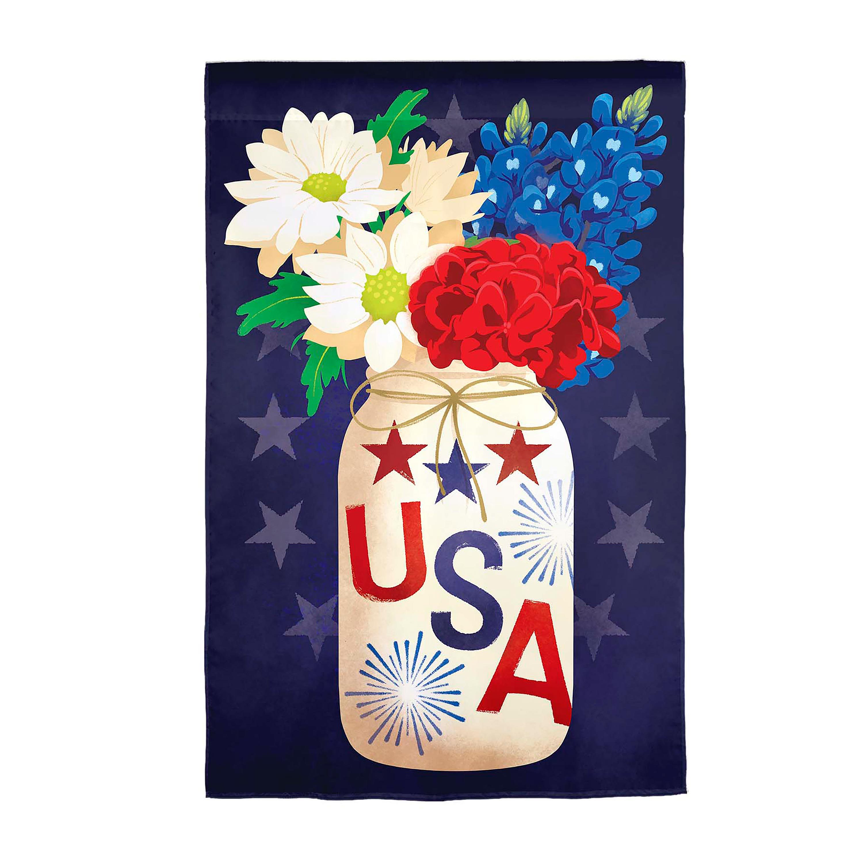 Lark Manor™ USA Mason Jar Suede Garden Flag | Wayfair