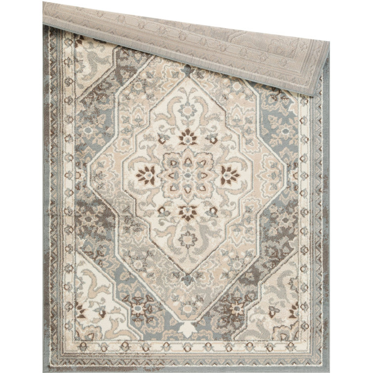 L'Baiet Mindoro Light Blue/Beige/Brown Oriental Area Rug - Wayfair Canada
