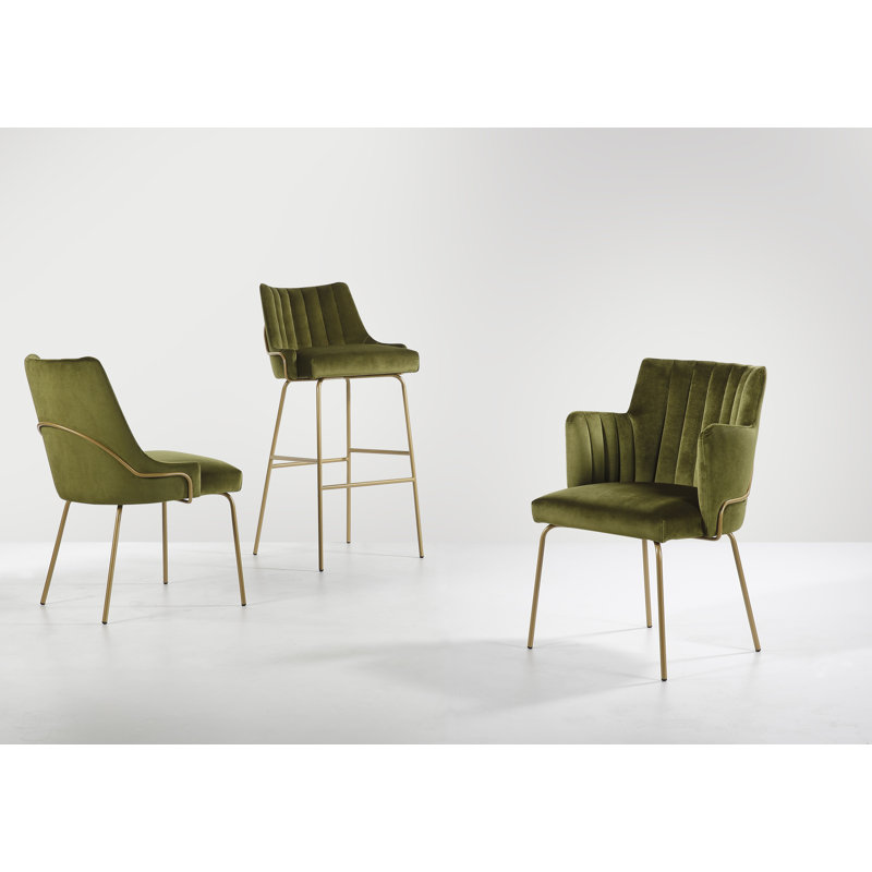 Mondo Louvre Fluted 31.5" Bar Stool | Perigold