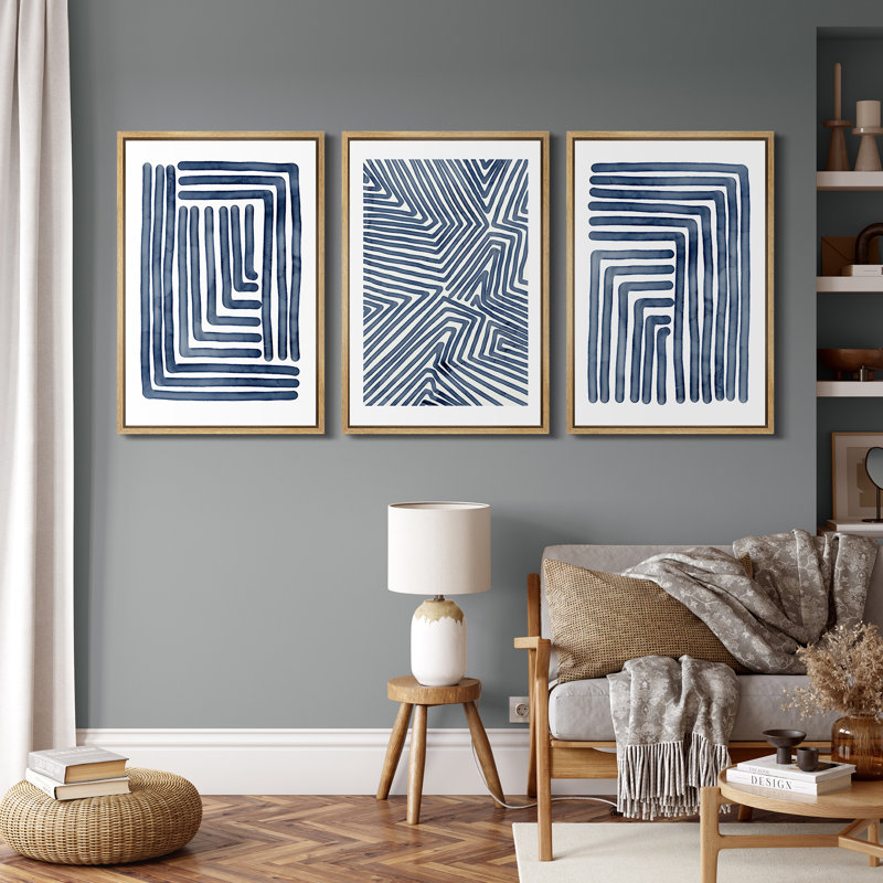 dark blue wall frames