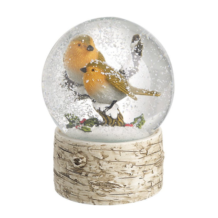 The Seasonal Aisle Christmas Bird Snow Globe | Wayfair.co.uk