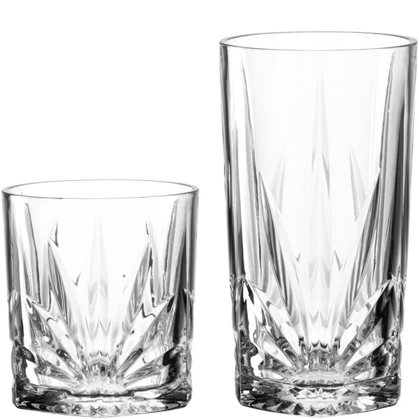 Leonardo 8 - Piece Glass Drinking Glass Assorted Glassware Set ...