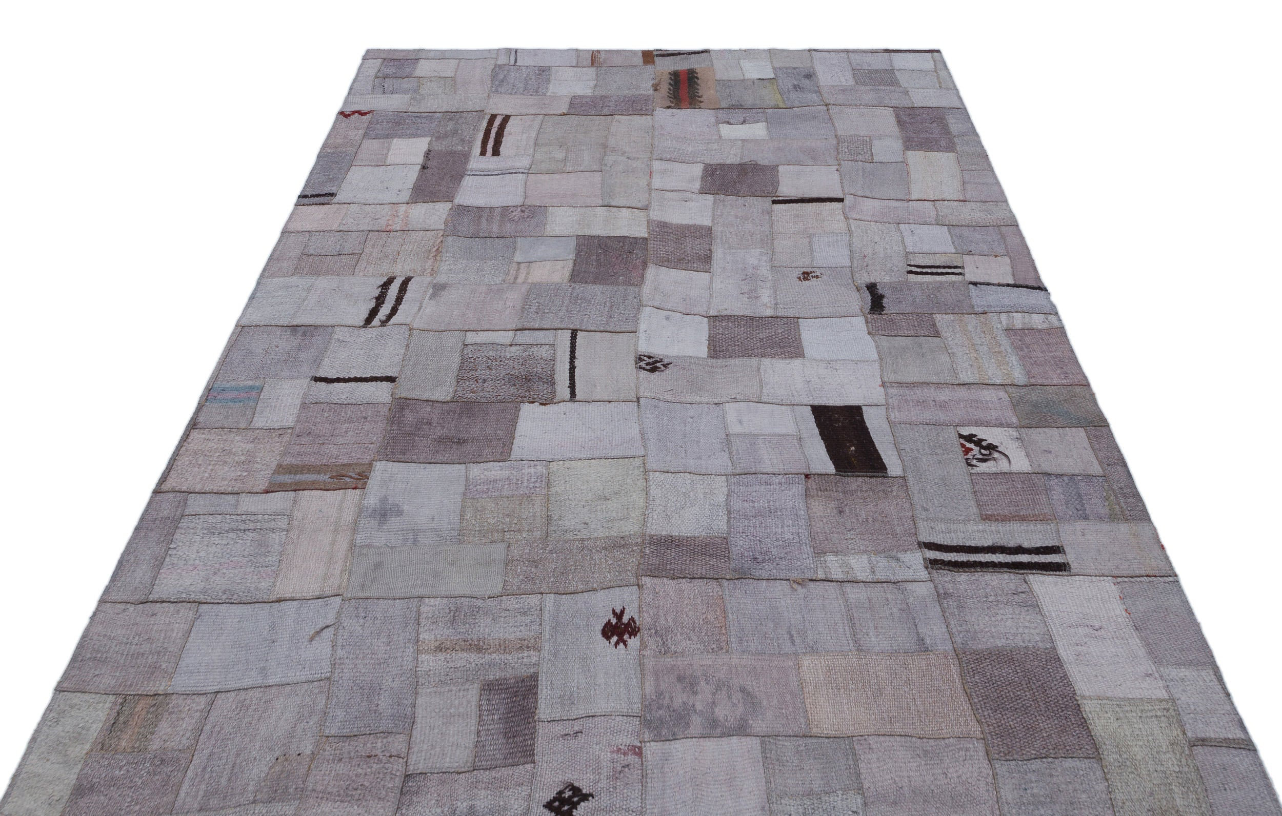 Lofy Teselya Wool Patchwork Rug | Wayfair