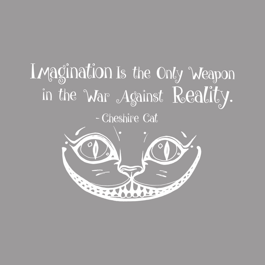Ivy Bronx Cohn Imagination Is the Only Weapon Cheshire Cat Wall Decal ...