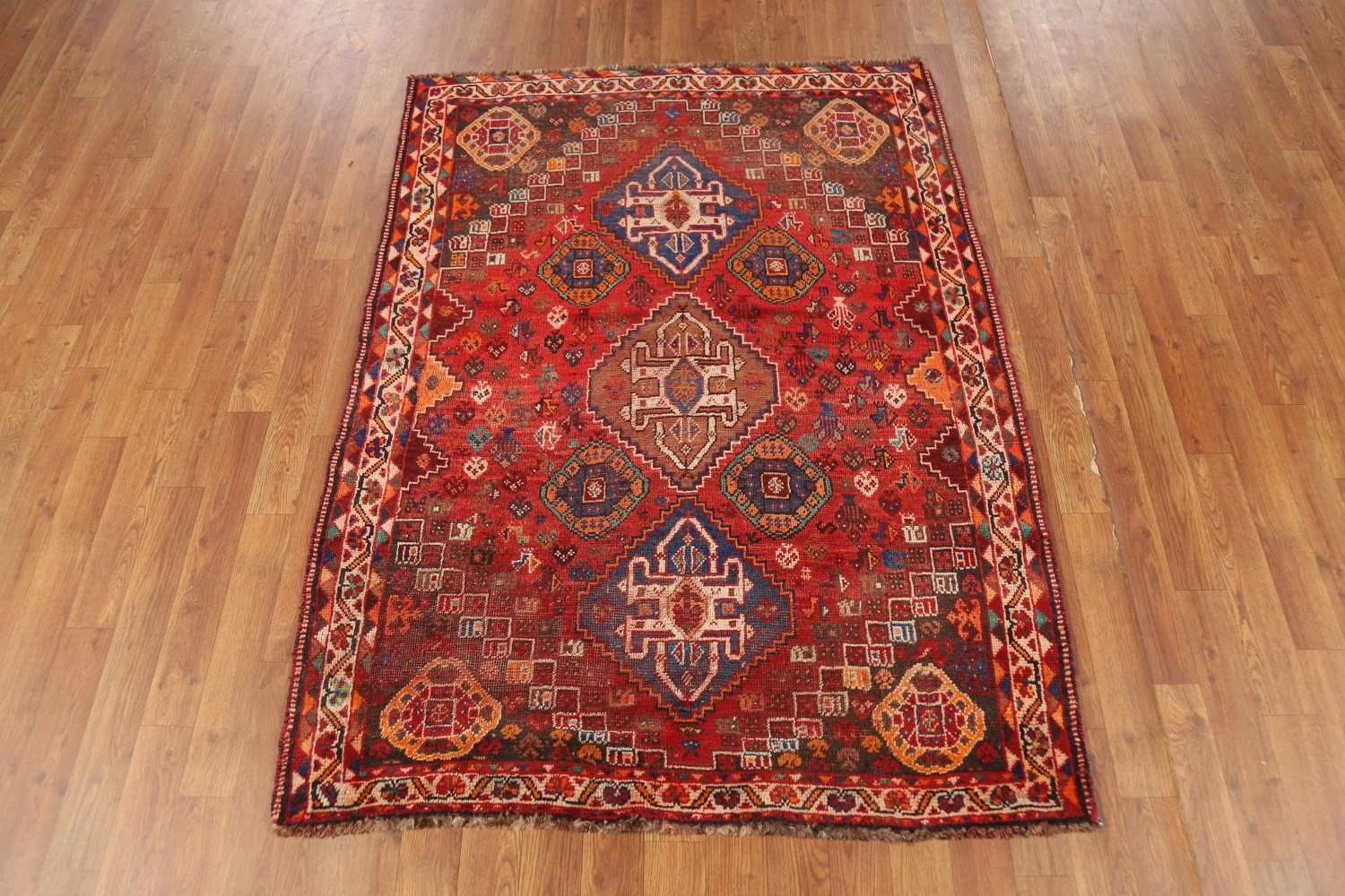 Rug Source Outlet Geometric Wool Traditional Rug 4x5 | Wayfair
