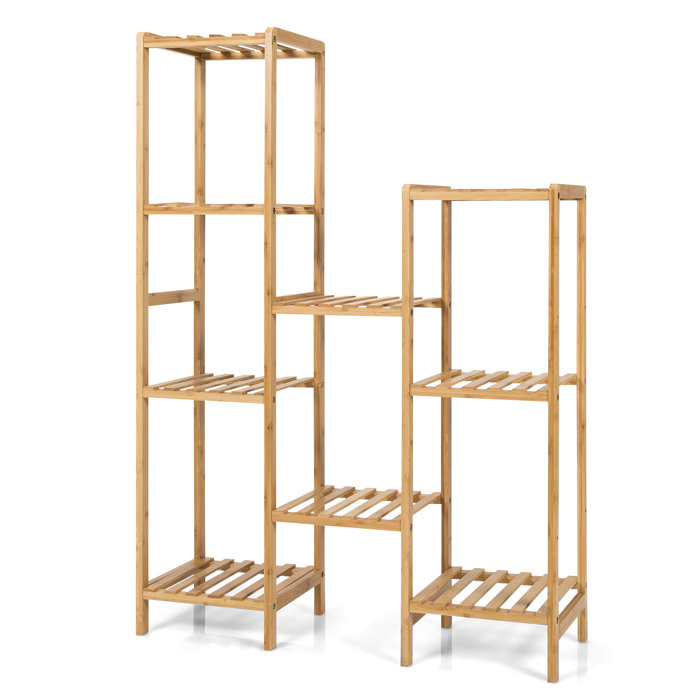 Costway 32'' W Solid Wood Storage Rack & Reviews | Wayfair