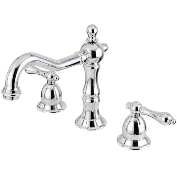 Kingston Brass Vintage Lavatory Widespread Bathroom Faucet with Drain ...