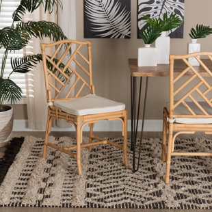 Wicker & Rattan Kitchen & Dining Chairs You'll Love | Wayfair