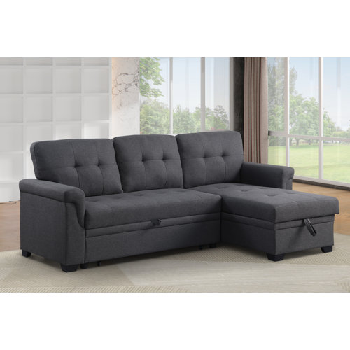 Ebern Designs Jinalyn Upholstered Sectional & Reviews | Wayfair