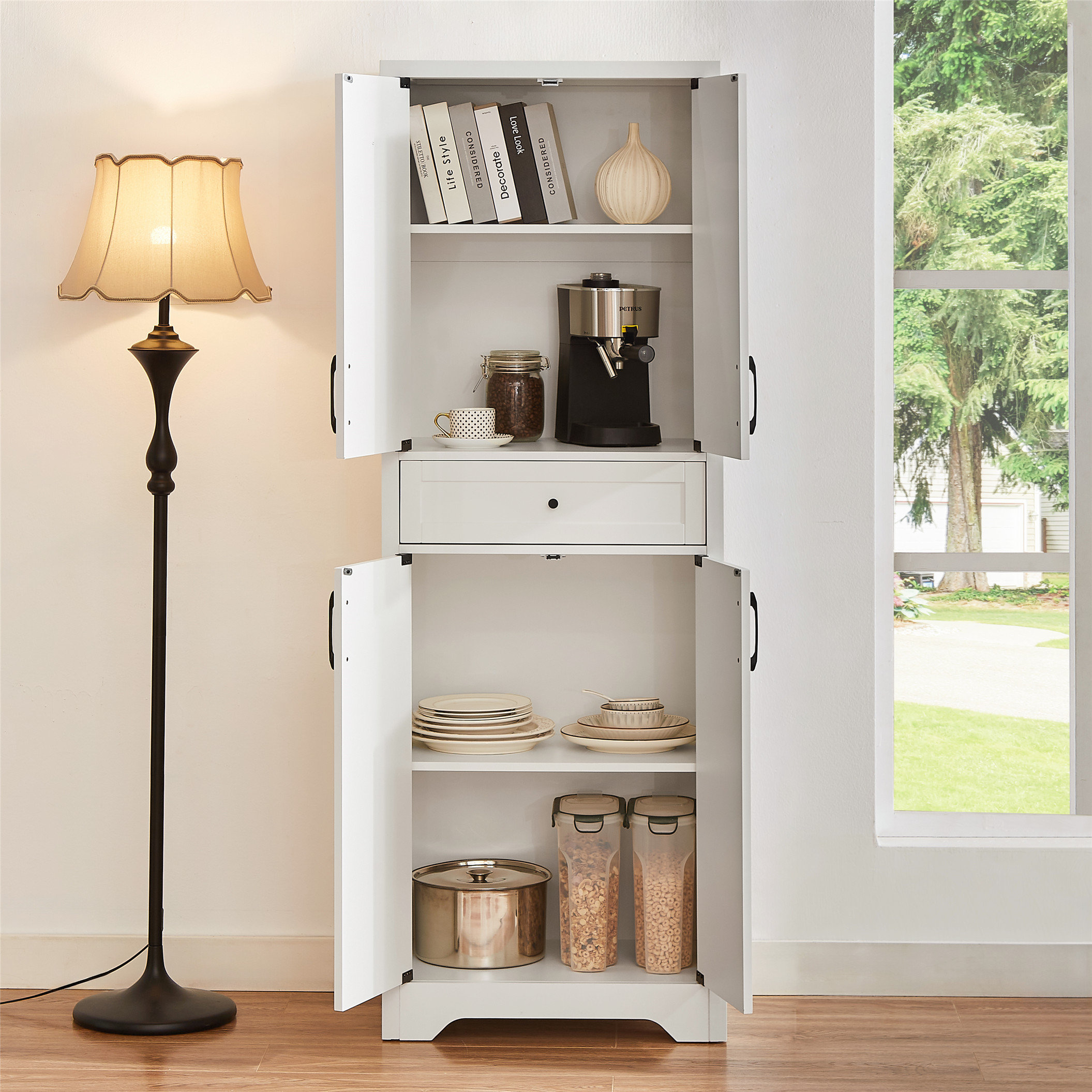 Latitude Run® Versatile Multi-functional Storage Cabinet for Various ...
