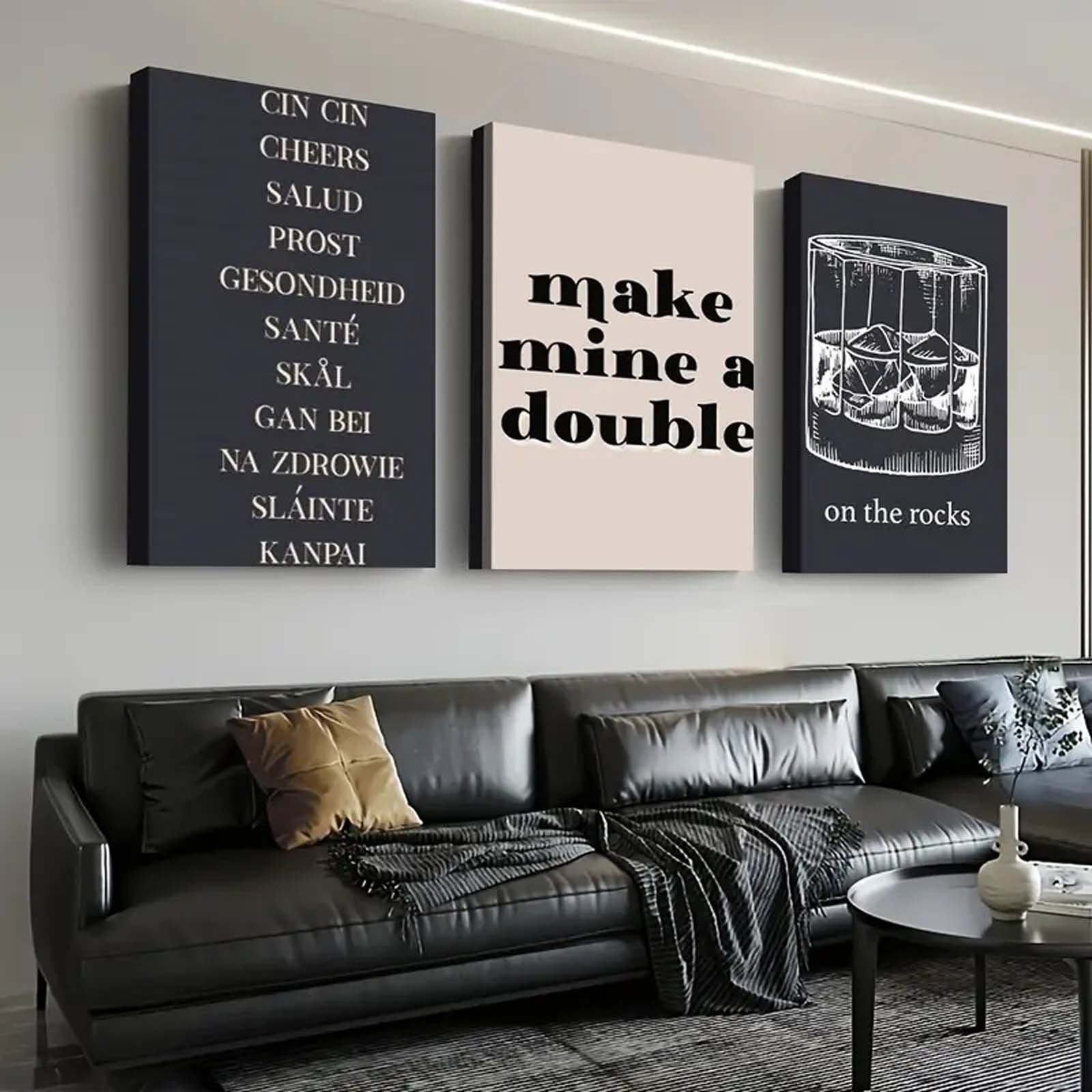 Corrigan Studio® 3Pcs Art Positive Aesthetic Posters Make Mine A Double ...