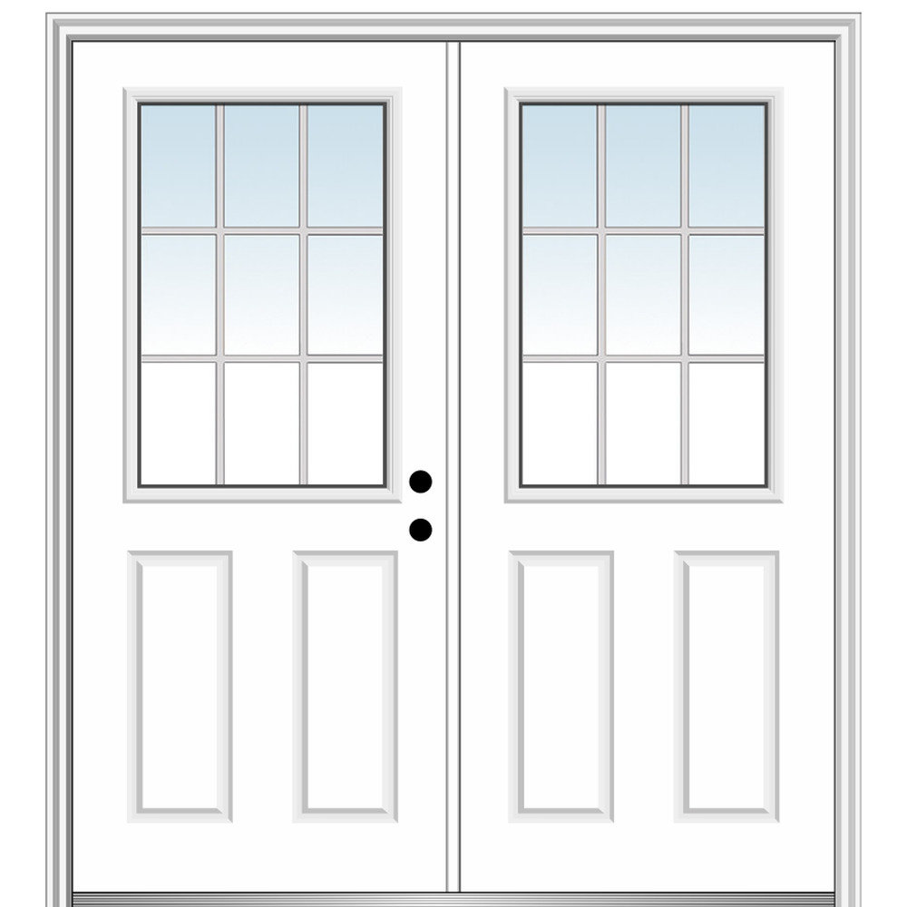 MMI DOOR Internal Grilles Primed Fibreglass Prehung Front Entry Doors ...