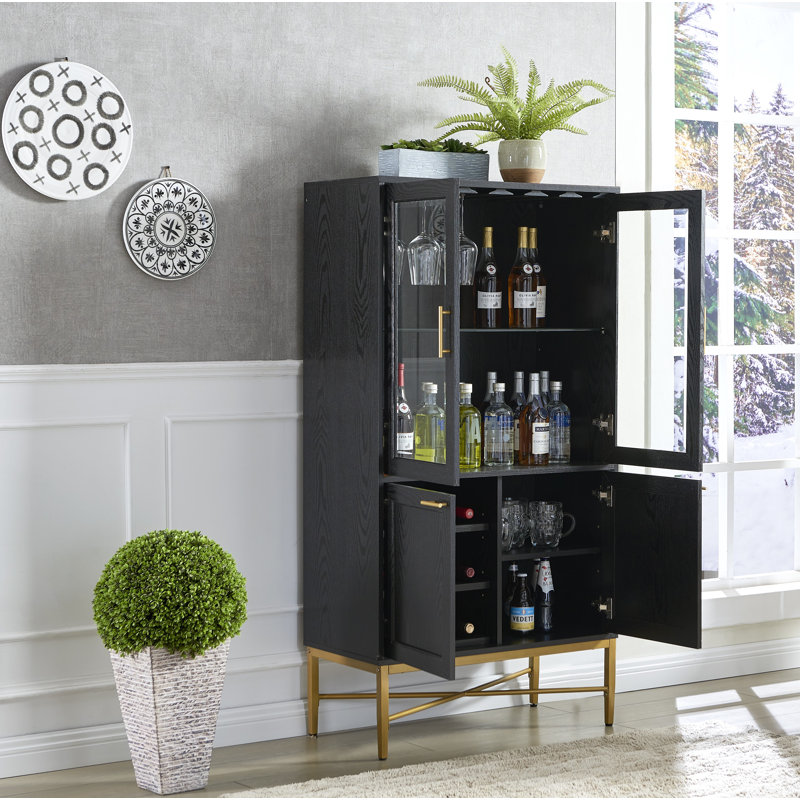 Willa Arlo™ Interiors Wattson Bar Cabinet & Reviews | Wayfair