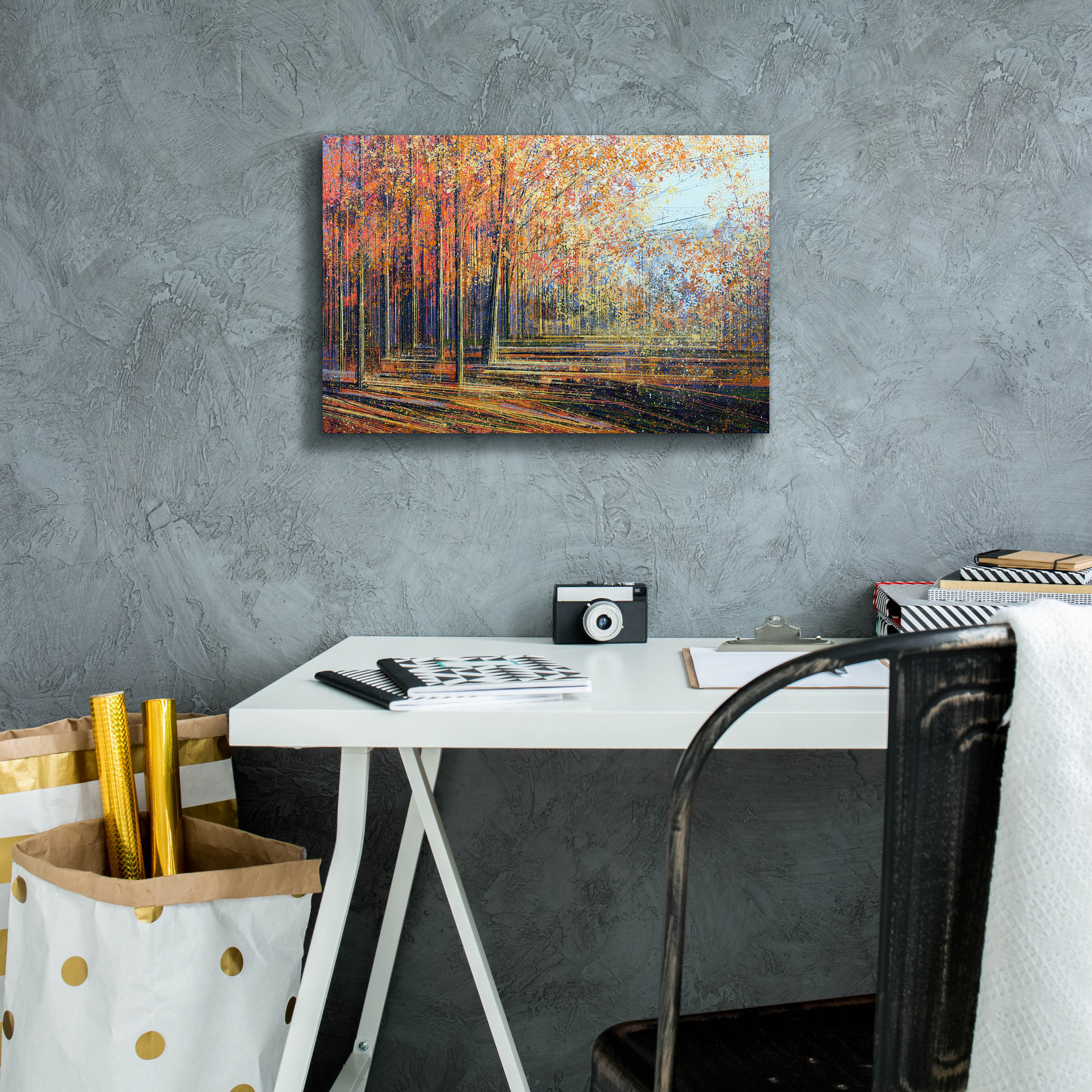 Epic Graffiti ' Forest In Autumn' by Marc Todd, Canvas Wall Art | Wayfair