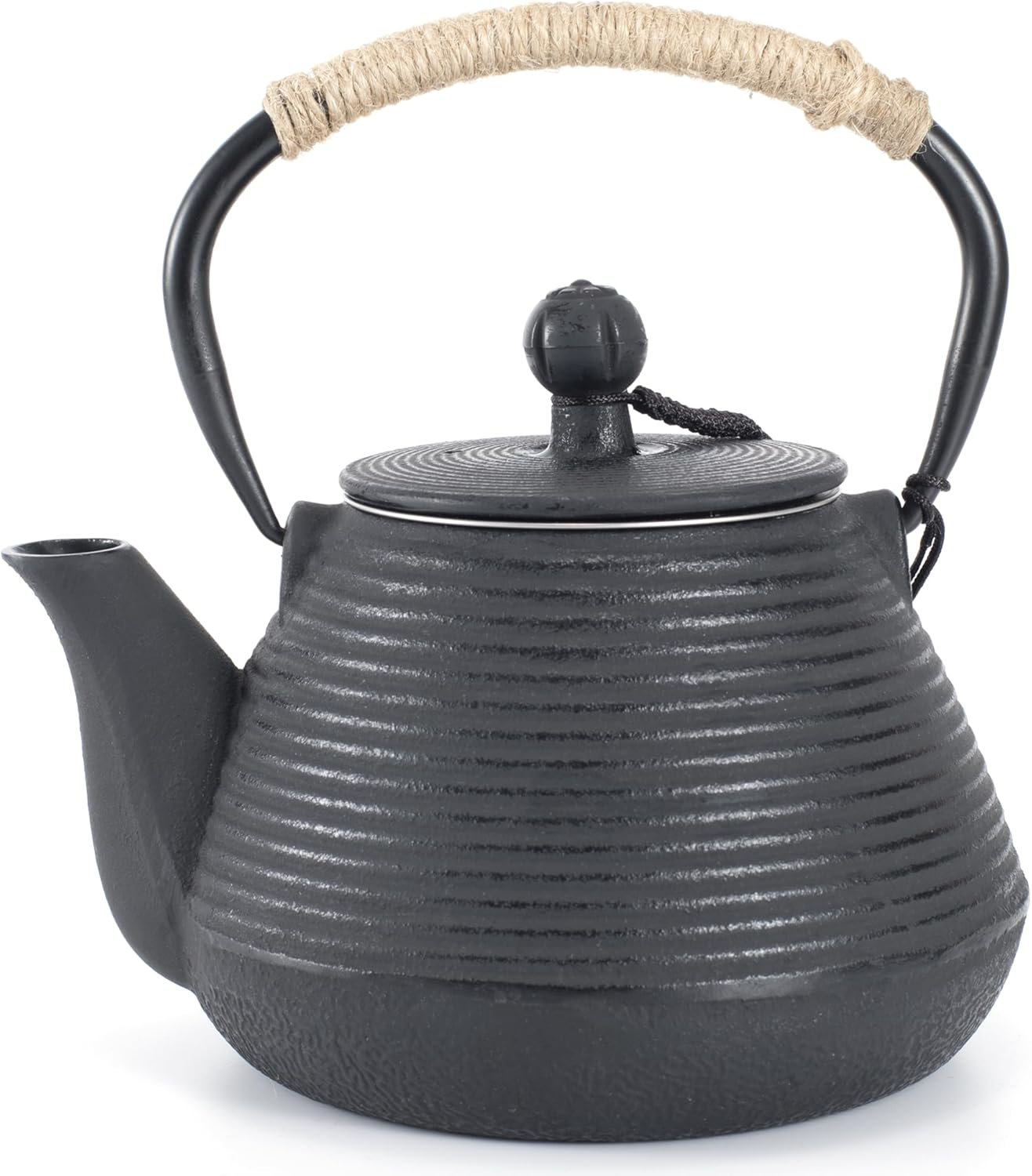 INSALER Cast Iron Teapot 35oz Tea Kettle Stovetop Safe with Infuser for ...
