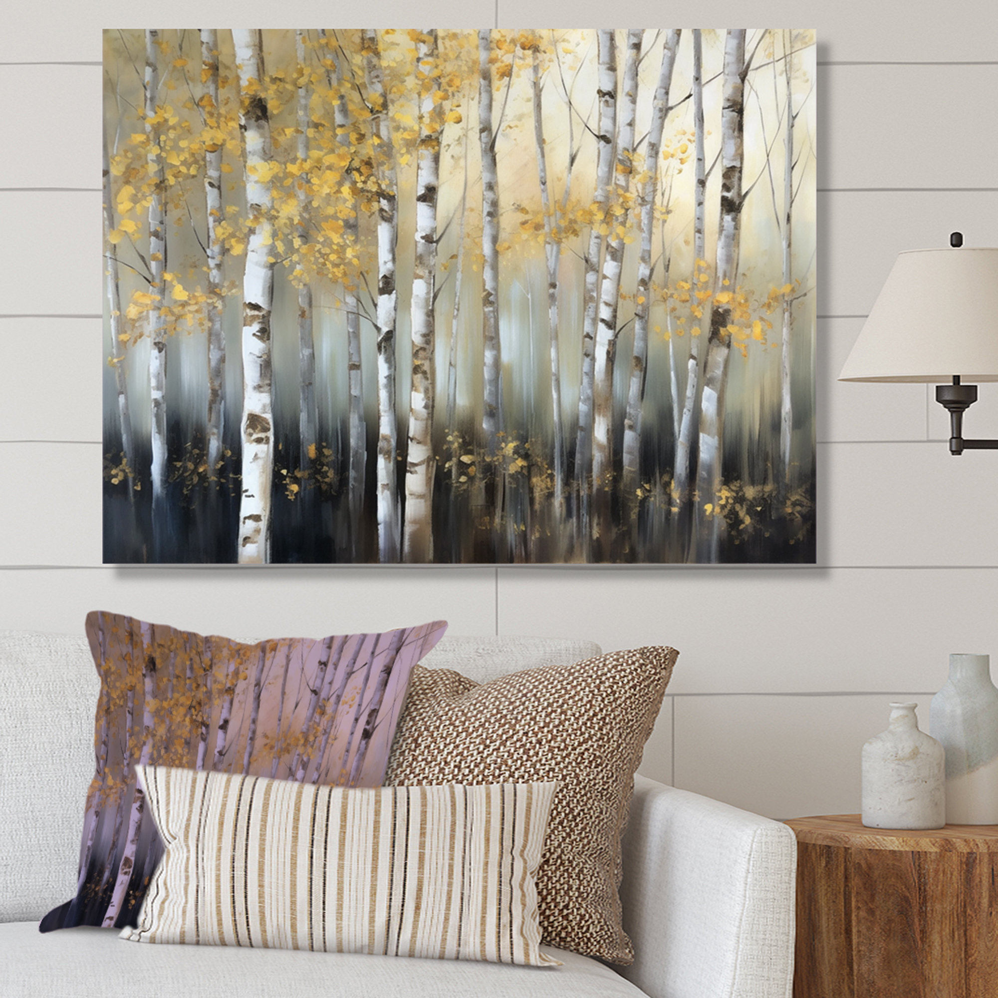 Lark Manor™ Arendien Birch Tree Dense Forest I - Tree Wall Art ...