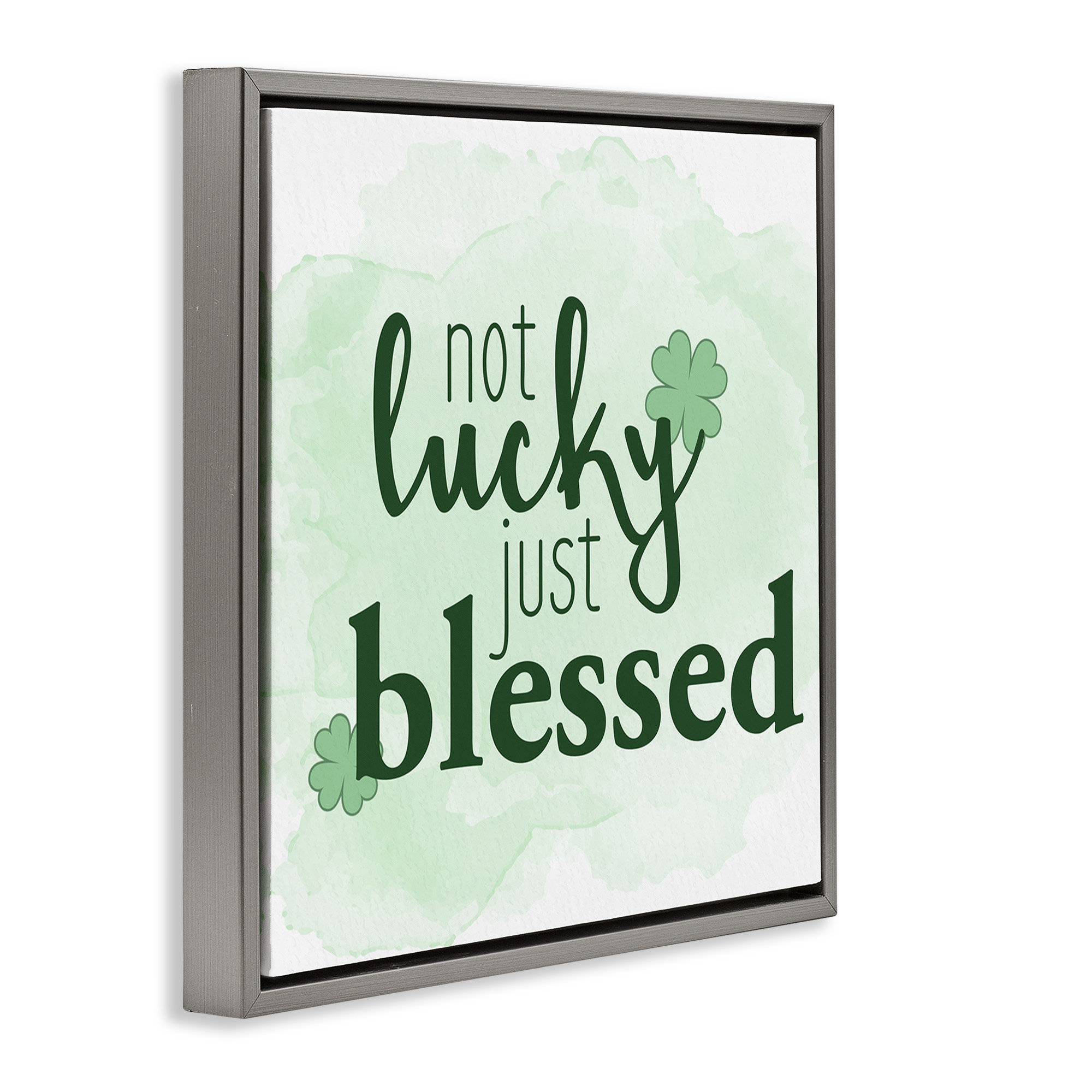 Trinx Just Blessed Green Shamrocks | Wayfair