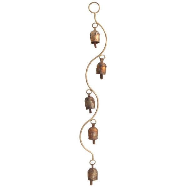 House of Hampton® Traditional Indian Curved Stem Wind Chime with ...