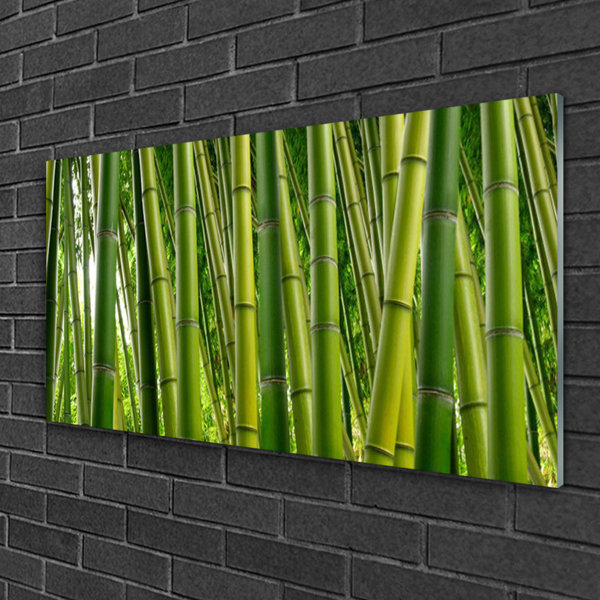 Perspections Glasbild Bamboo Stalks Floral | Wayfair.de