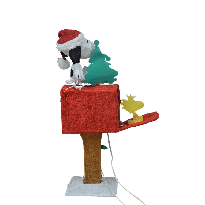 The Holiday Aisle® Flem Snoopy Mailbox Lighted Display & Reviews | Wayfair