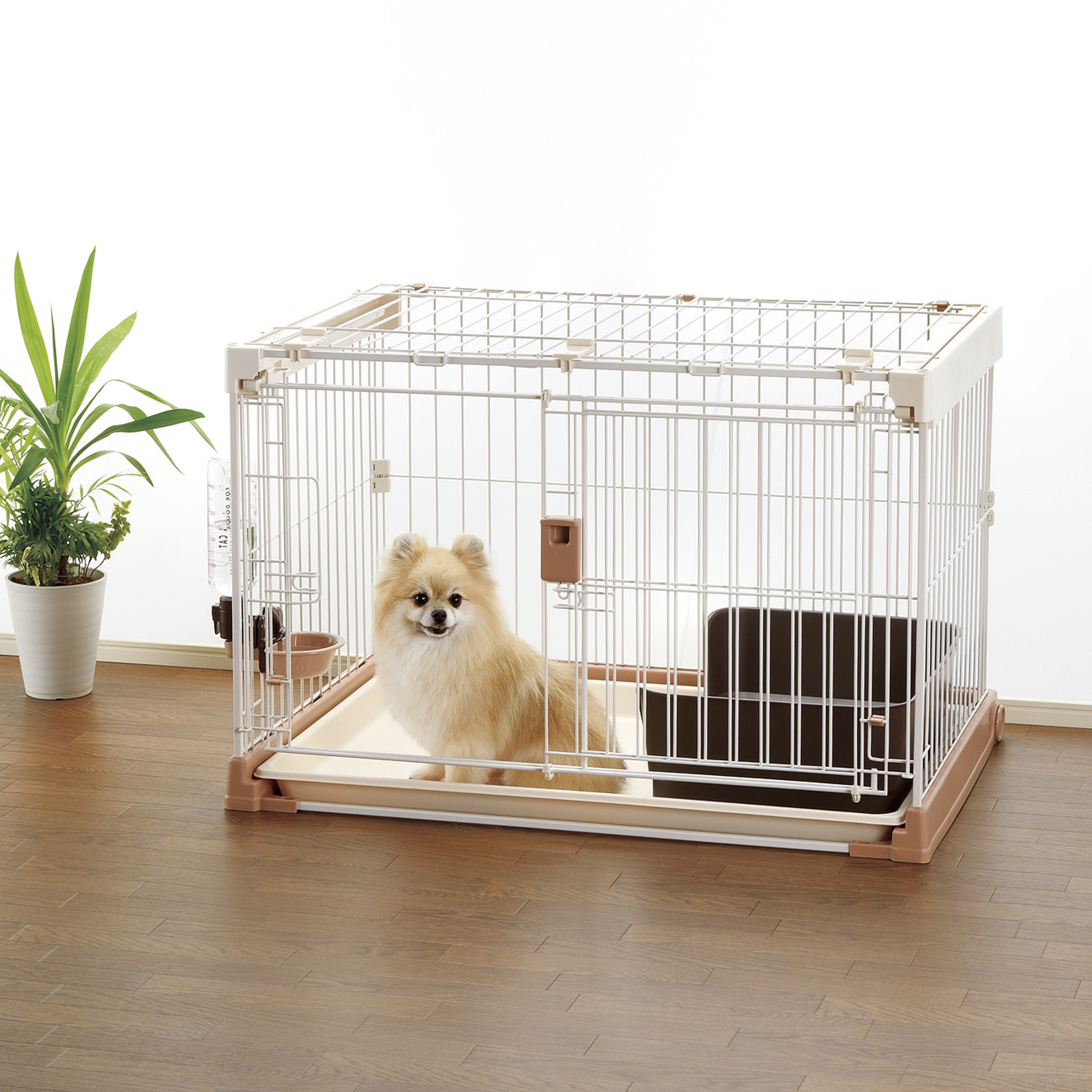 Richell Easy-Open 3-Way Door Pet Wire Crate - Wayfair Canada
