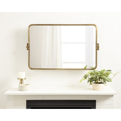 Latitude Run® Mishaela Pivot Rectangle Metal Wall Mirror | Wayfair