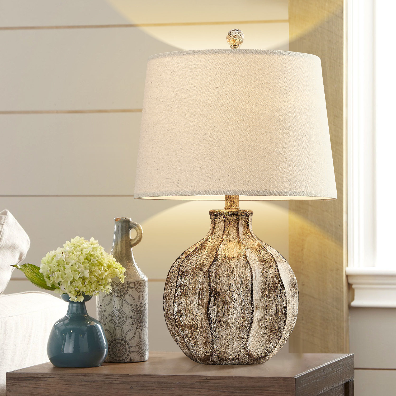 Loon Peak Farmhouse Rustic Resin Table Lamp & Reviews - Wayfair Canada
