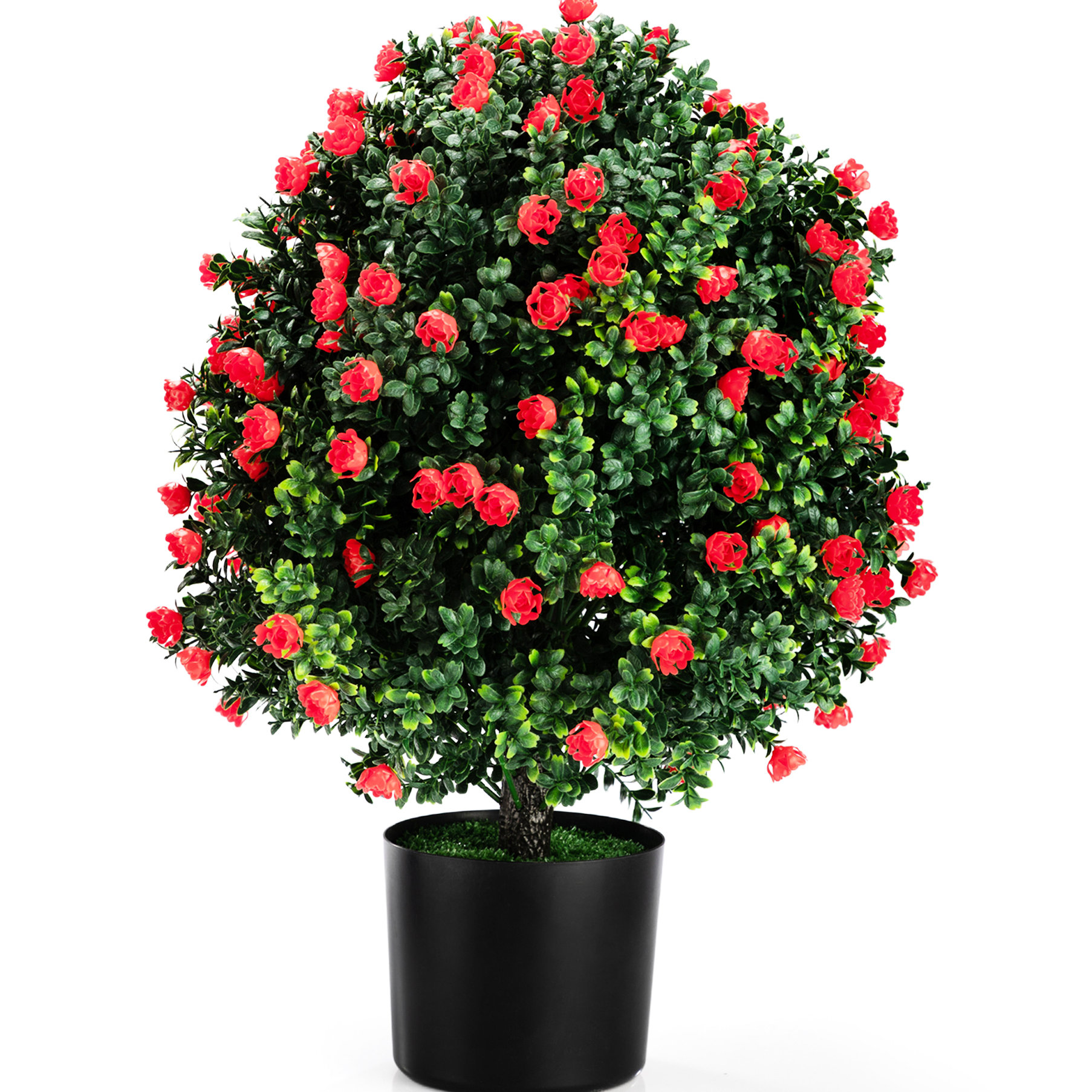 Alcott Hill® 2 21.6" Tall Artificial Rose Trees, , Bring Charm To Patio ...