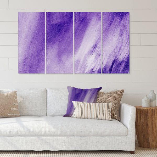 East Urban Home " Ultra Violet And Blue Marble Universe II " 4 - Pieces ...