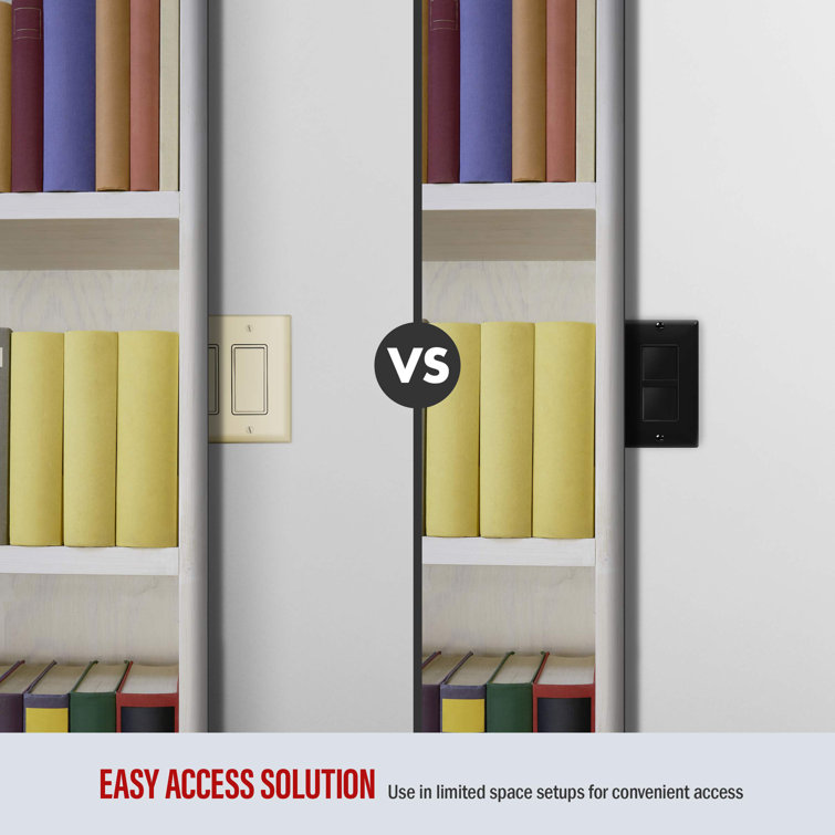 Enerlites 15-Amp Single Pole Double Rocker Light Switch - Wayfair Canada