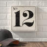Williston Forge 'Vintage Number 12 Sign' Textual Art on Canvas | Wayfair