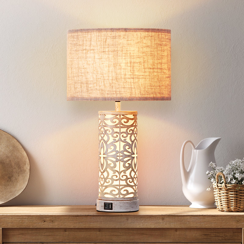 Laurel Foundry Modern Farmhouse® Deshawn Metal Touch Control Dimmable ...