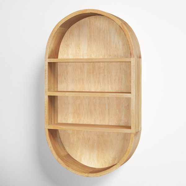 Joss & Main Minx Oval Solid Mango Wood Accent Wall Shelf "& Reviews ...