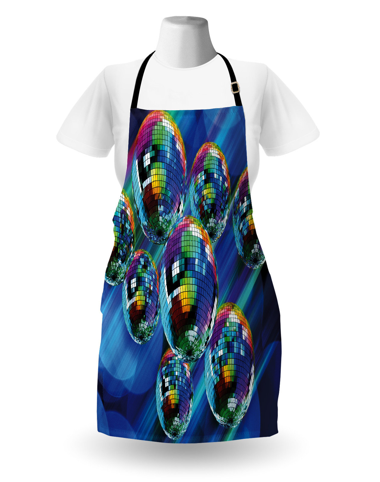 East Urban Home Party Apron Unisex, Colorful Disco Club, Adult Size ...
