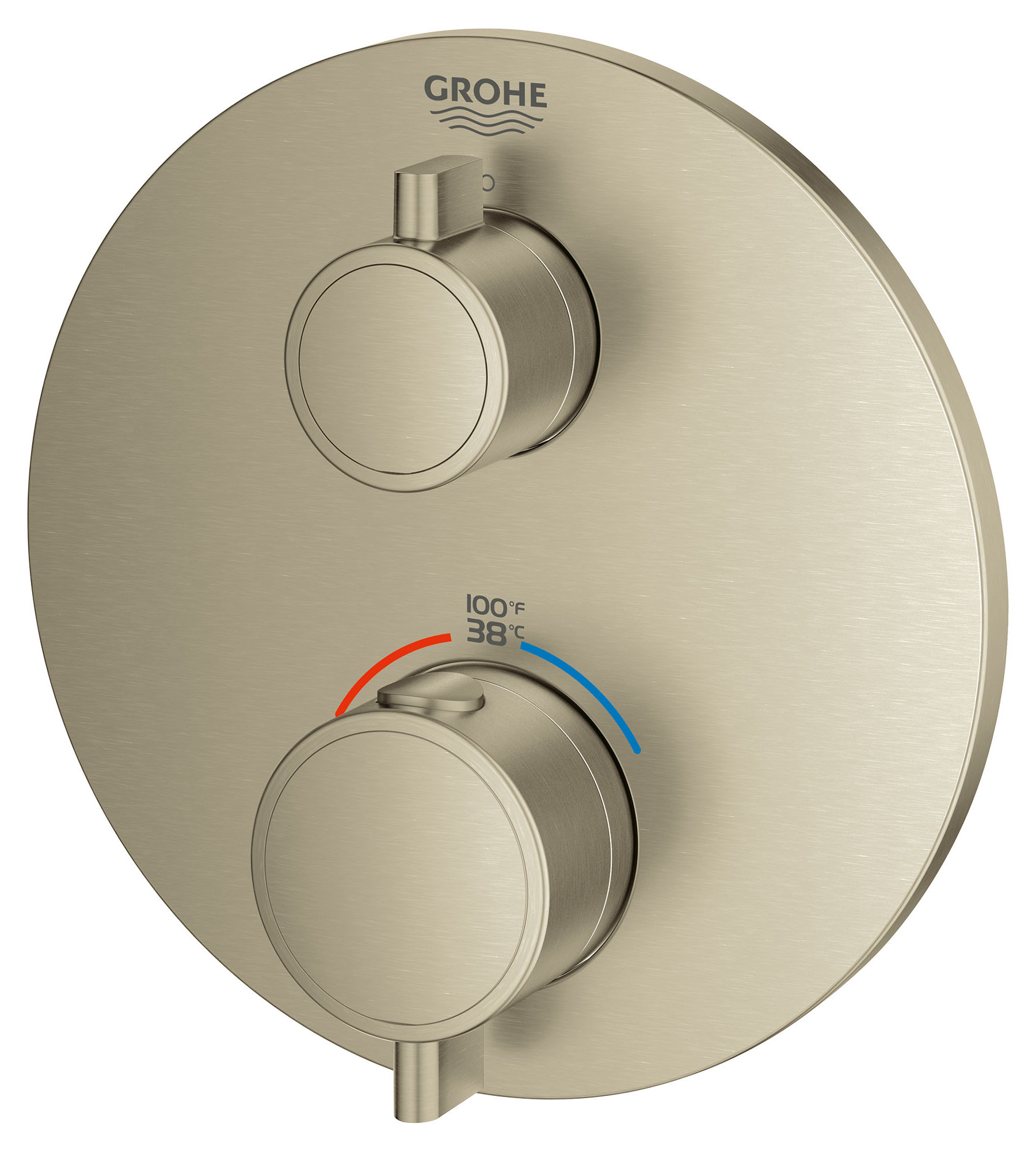 GROHE Grohtherm 2-Handle Shower Thermostatic Valve Trim Kit | Wayfair