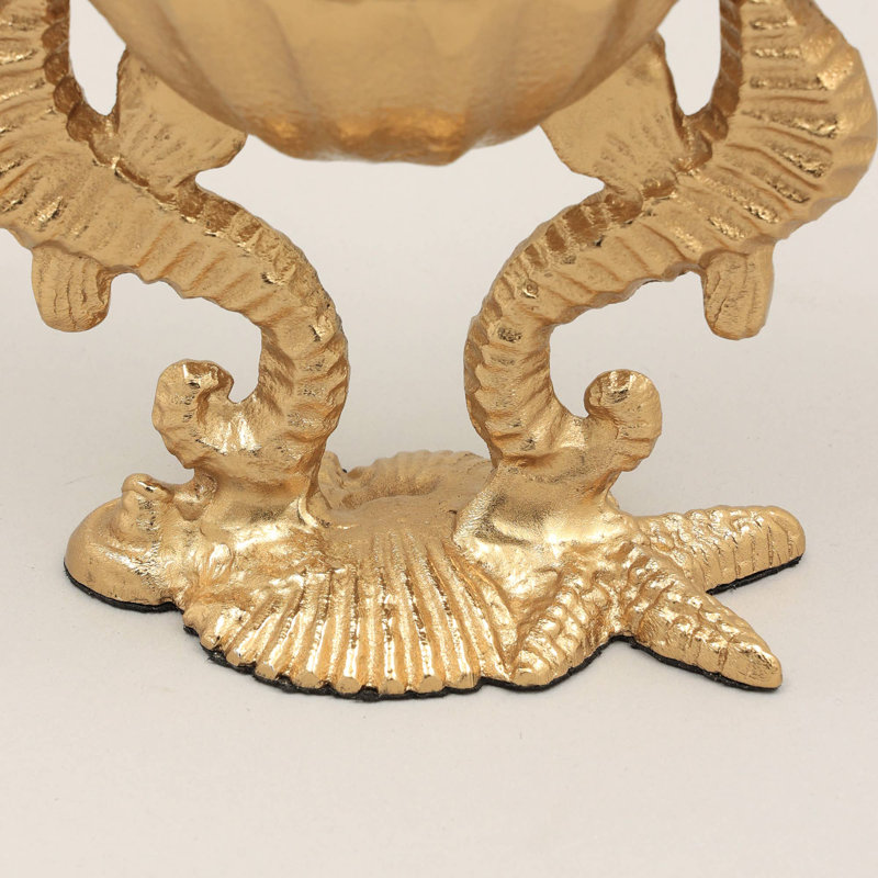 House of Hampton® Decorative Bowl with Antique Gold Finish-Tabletop ...