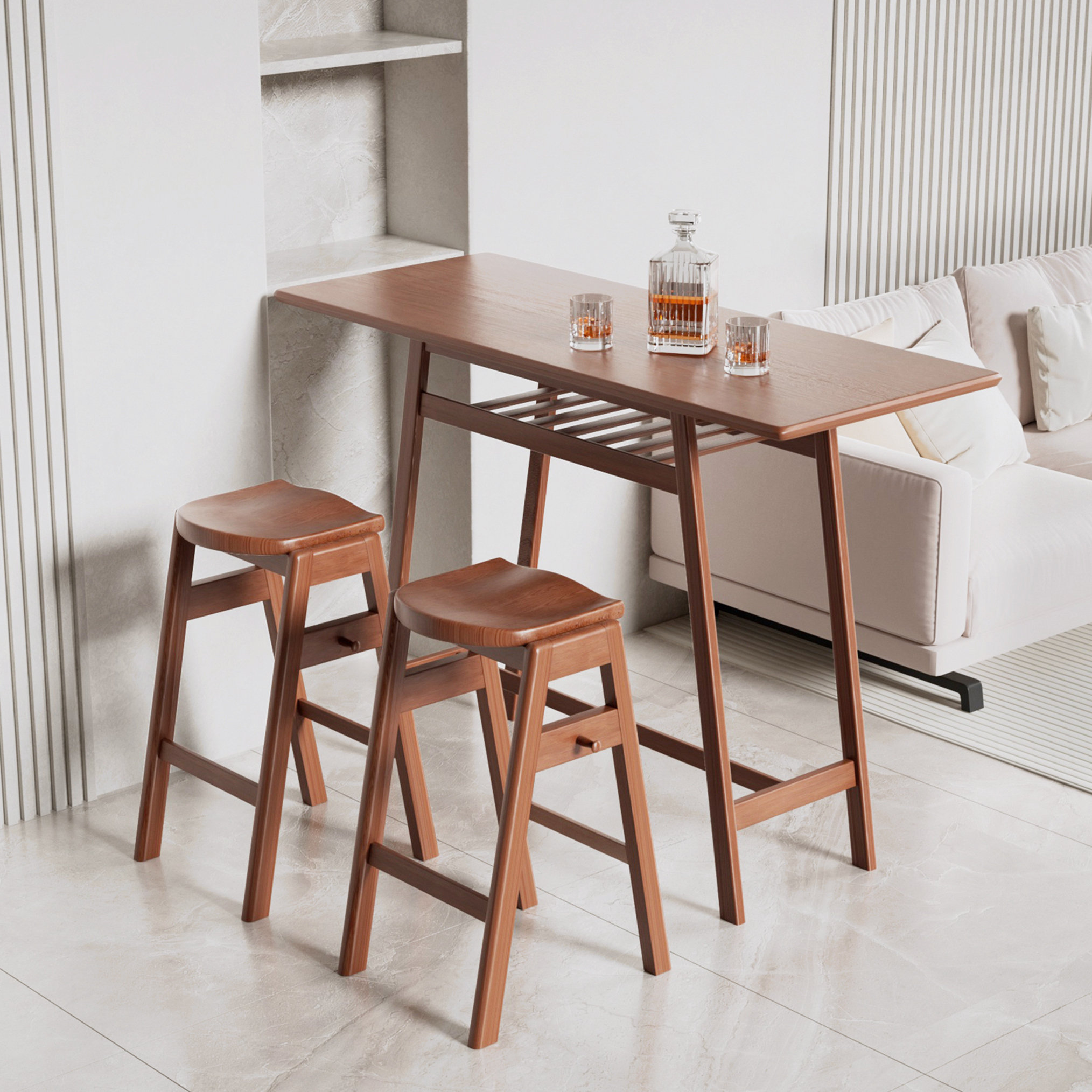 Lark Manor™ Madalynn Rectangular 47.2'' L x 18.9'' W Dining Set - Wayfair Canada