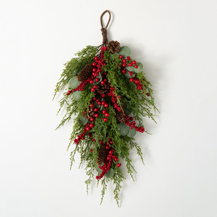 The Holiday Aisle® Faux Cedar Swag | Wayfair