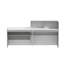 Wrought Studio Modern Reception Desk With Marble Finish And Ample ...
