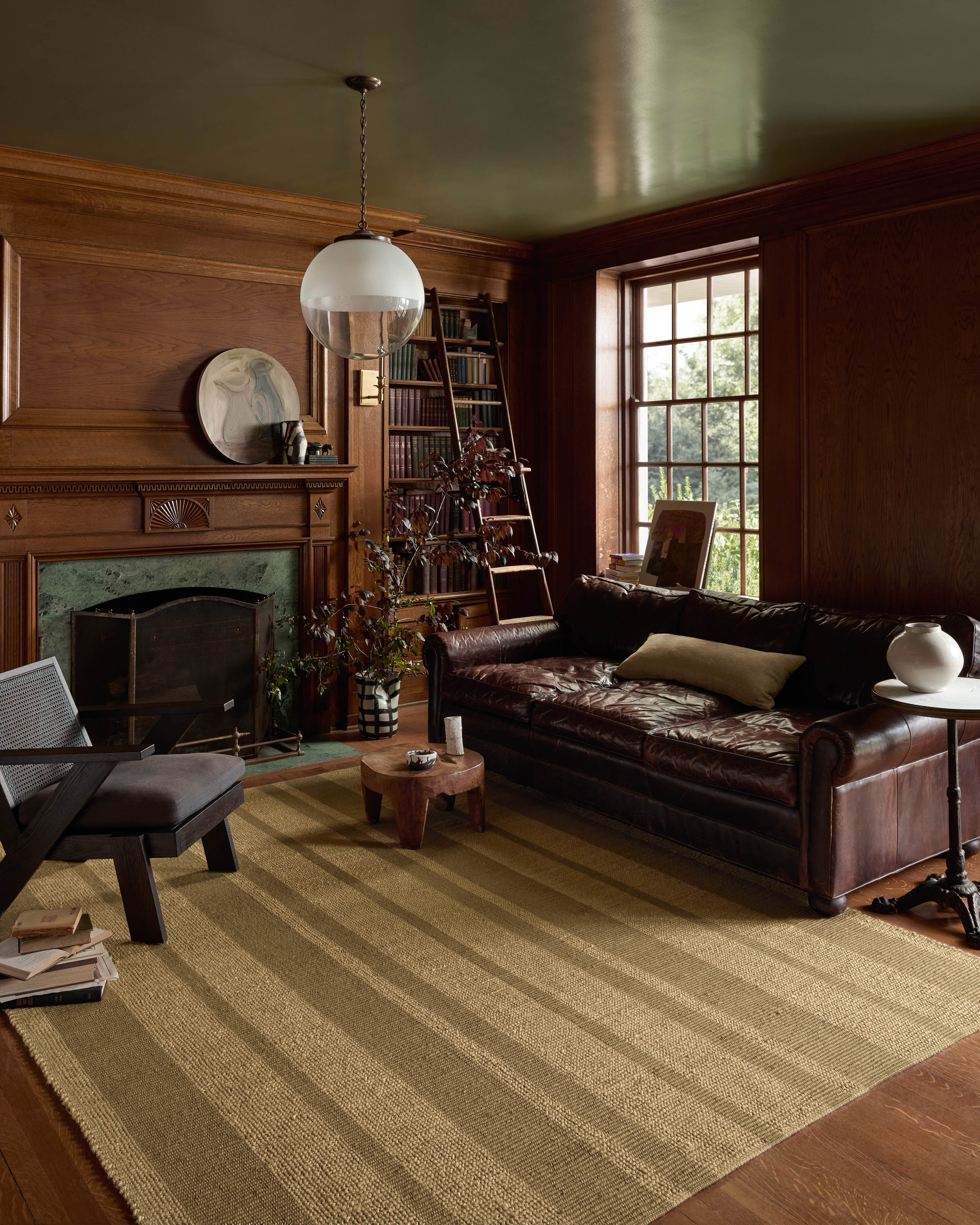 Leanne Ford x Loloi Weatherstaff Natural / Olive Area Rug | Wayfair