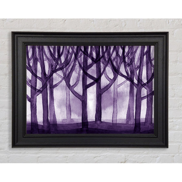 Union Rustic Purple Woodland - Single Picture Frame Art Print | Wayfair.co.uk