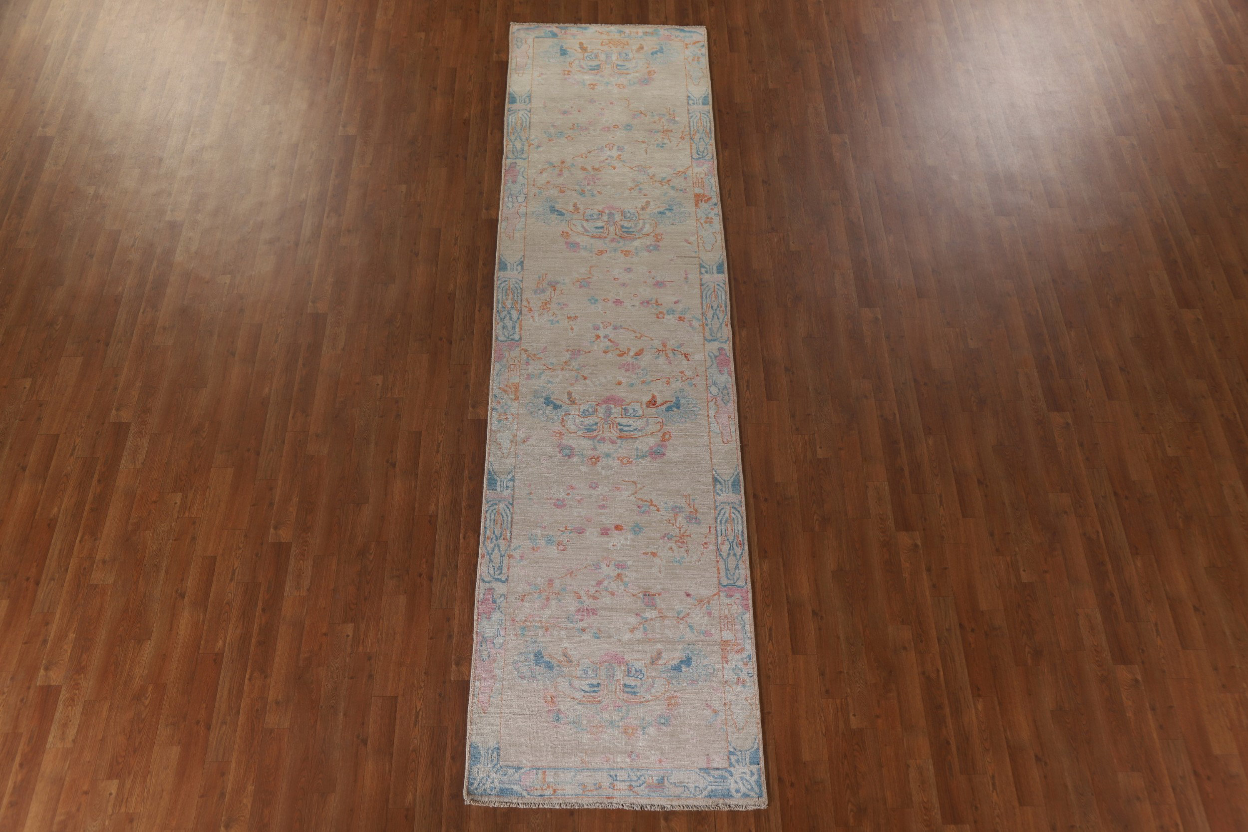 Bloomsbury Market Vegetable Dye Art Deco Chinese Runner Rug 3x12 | Wayfair