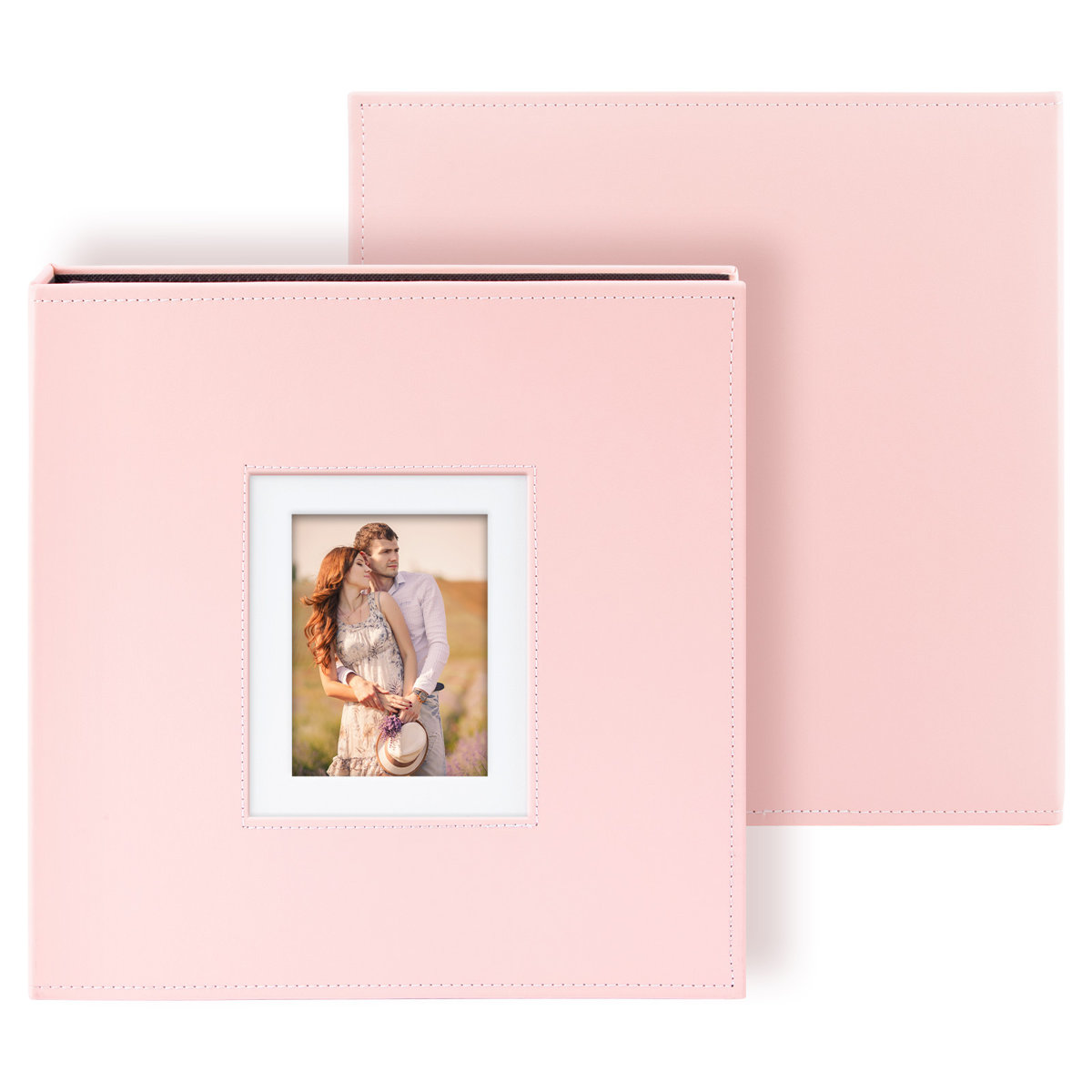 Ebern Designs Pink Photo Album for DIY Self-stick Holding Pictures with ...
