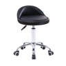 Inbox Zero PU Leather Round Rolling Height Adjustable Lab Stool with ...