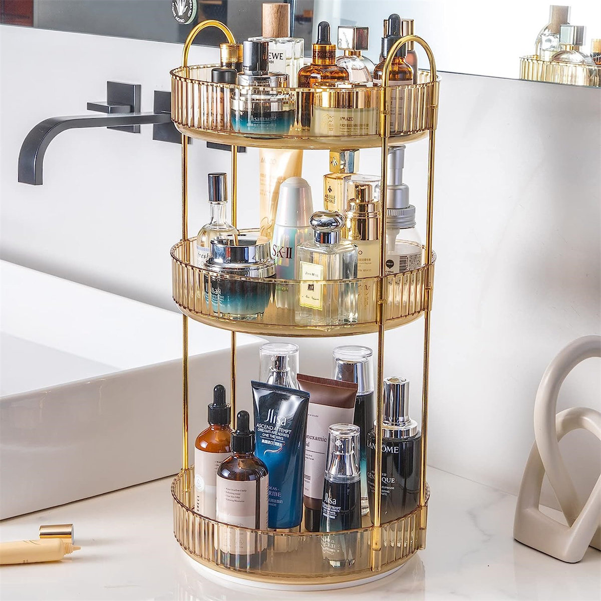 Everly Quinn Jalanna Plastic Makeup Organizer - Wayfair Canada