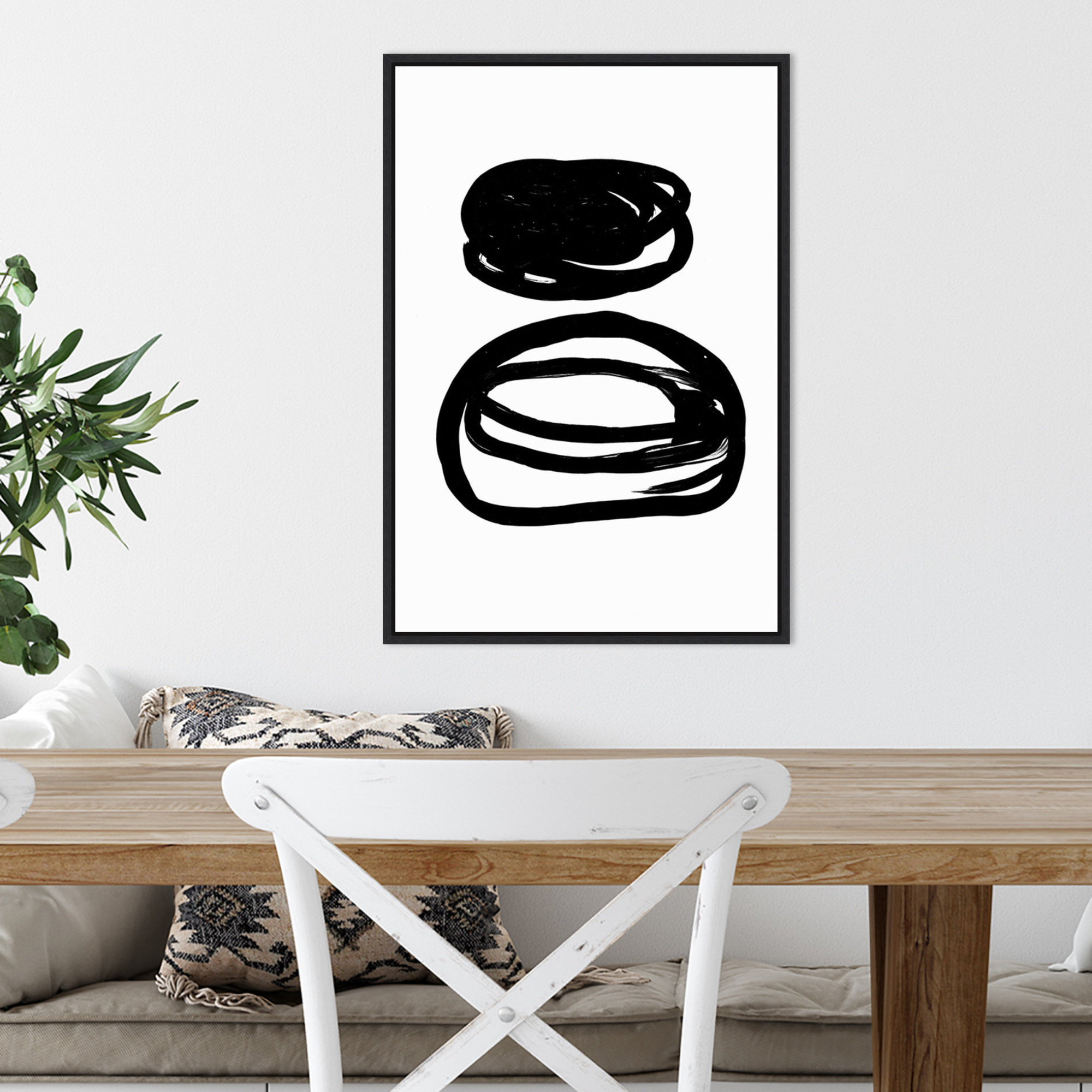 Red Barrel Studio® PI Gallerie Potato Swirls Framed On Canvas by PI ...