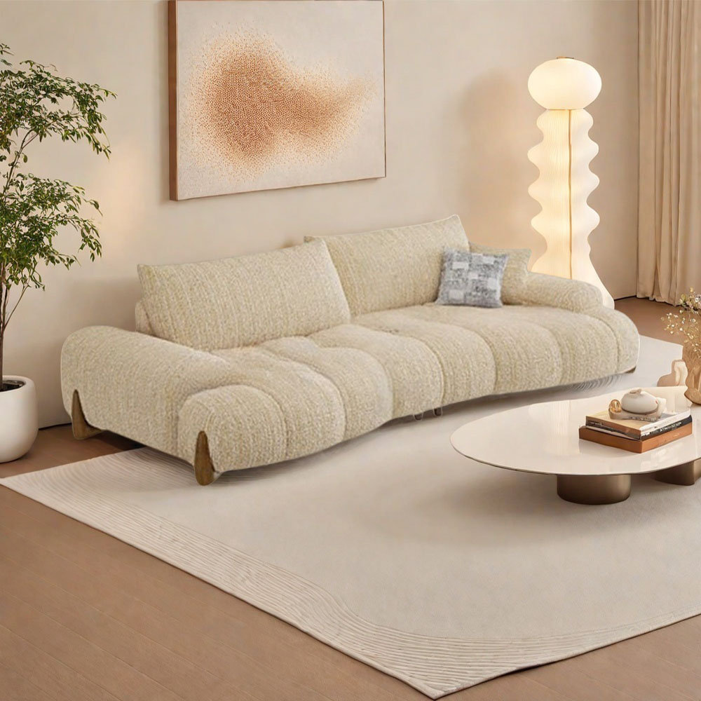 Babkmeou Retro backrest adjustable curved sofa | Wayfair